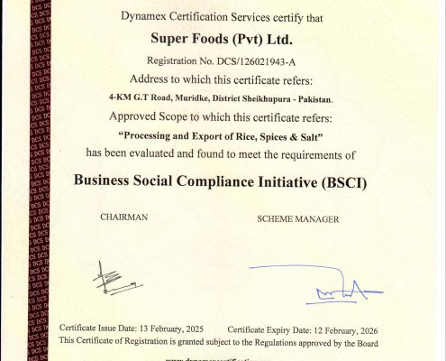 certifications – Super Foods